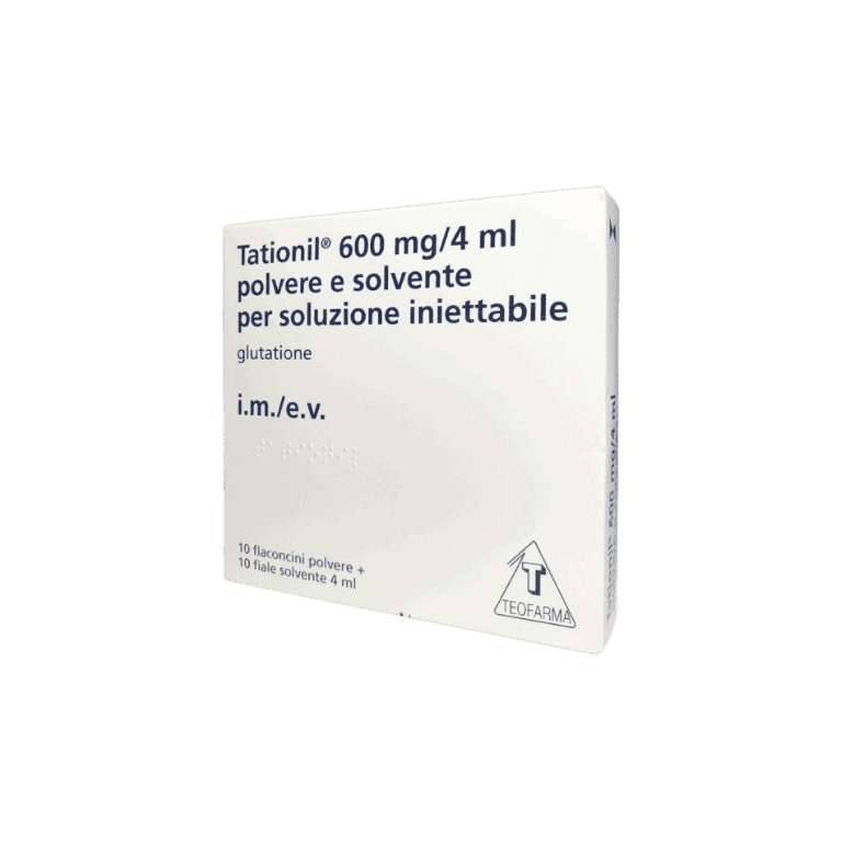 Glutathione (Tationil) 600mg/4ml Powder and Solvent for Solution (10 ...