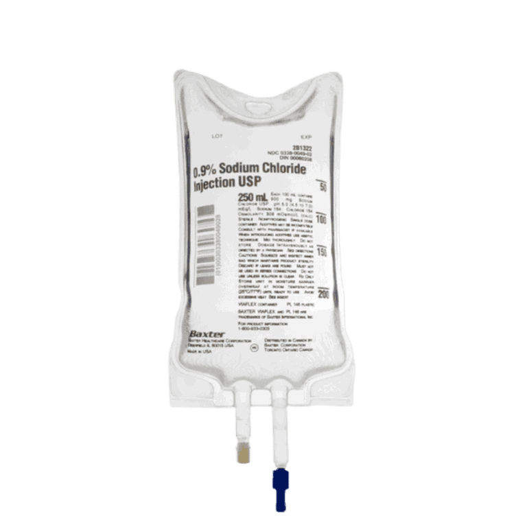 Sodium Chloride 0.9% Intravenous Solution 250ml - Teleta Pharma